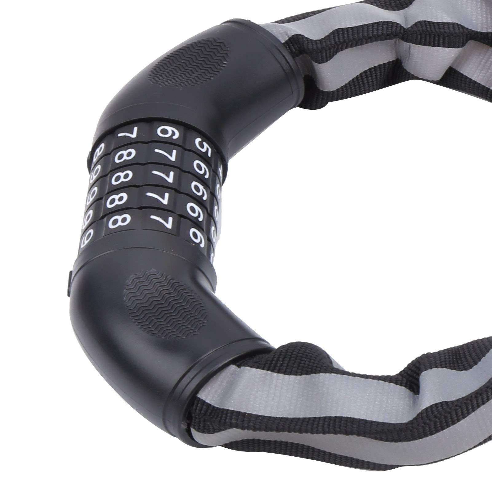 Vakitar Bike Antitheft Coded Lock Cable Lock Keyless Five Password Reflective
