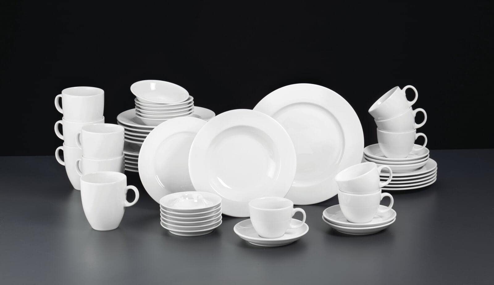 Seltmann Weiden Commercial Dinnerware, Meran Porcelain Coffee/Tea Cup Saucer, White, 6.3-Inch, Set of 6
