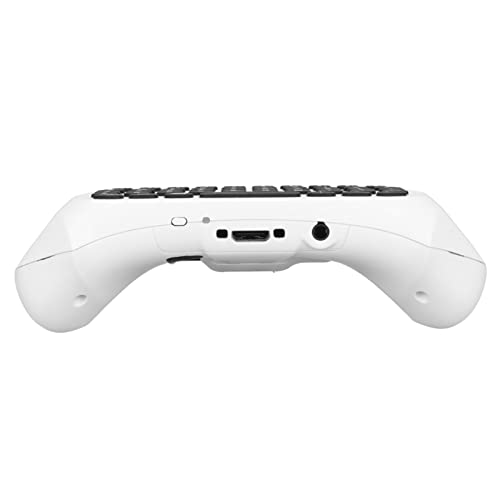 Wireless Controller Keyboard, Metal Dome Switch 3.5mm Interface Easy to Use Game Controller Keyboard for One S Game Console for X Series (White)