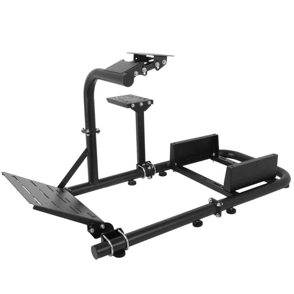Supllueer Sim Racing Cockpit fit for Logitech G29 G923 G920, Fanatec, Thrustmaster, Racing Simulator Cockpit, Wheel Pedal Handbrake Not Included