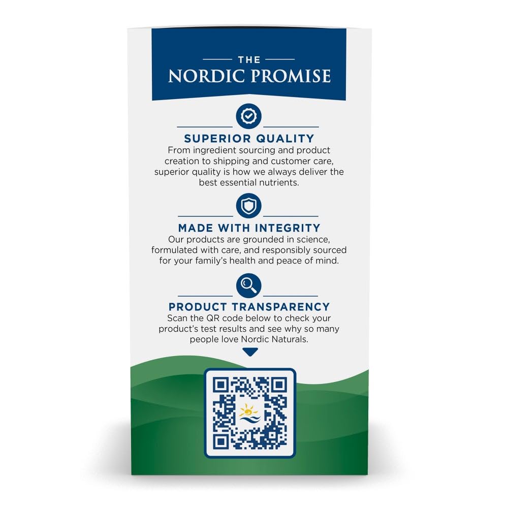 Nordic Naturals Omega Focus, Lemon - 60 Soft Gels - 1280 mg Omega-3 + Citicoline & Bacopa Monnieri Extract - Focus, Attention, Memory, Brain Health - Non-GMO - 30 Servings
