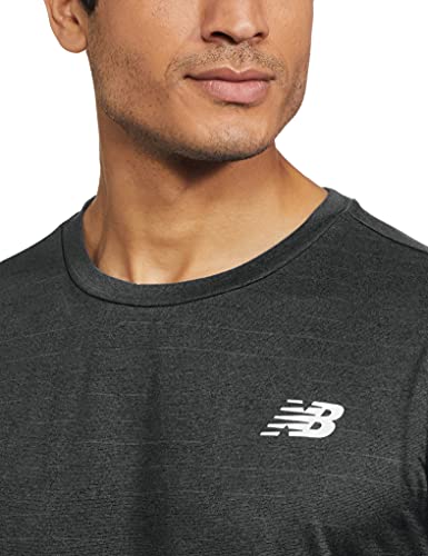 New Balance Men's Sport Tech Short Sleeve, Black , Small