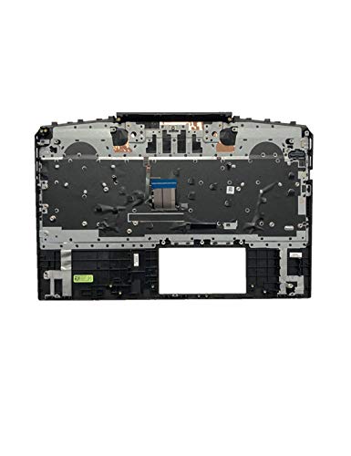Replacement for HP Gaming Pavilion 15-DK 15-DK0126TX TPN-C141 Laptop Upper Case Palmrest Green Backlit Keyboard Assembly Part L57593-001 AP2K8000310
