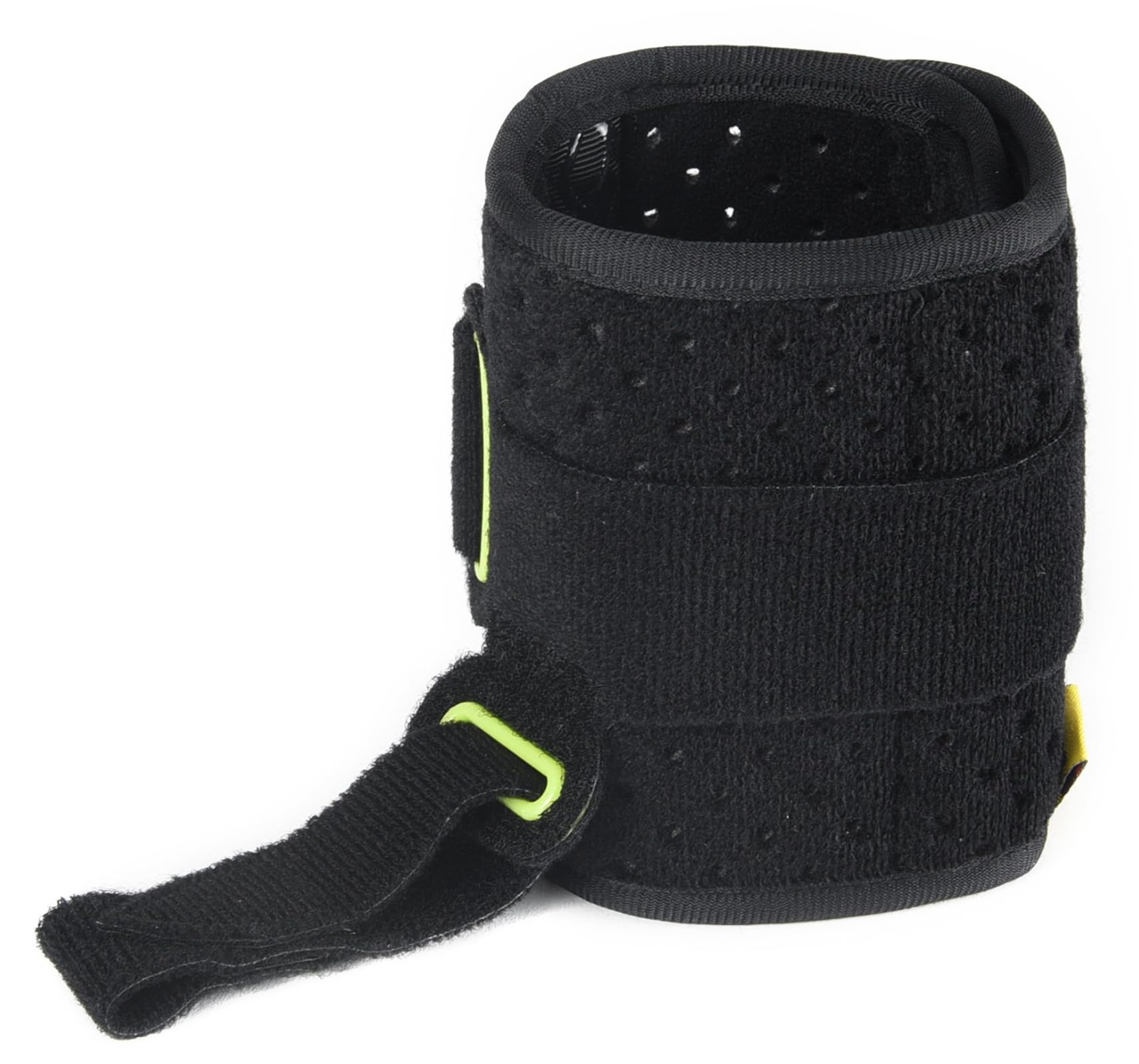 Tenbon Ankle Support Drop Foot Brace Orthosis - Comfort Cushioned Adjustable Wrap Compression For Improved Walking Gait, Prevents Cramps Ankle Sprains (Black)