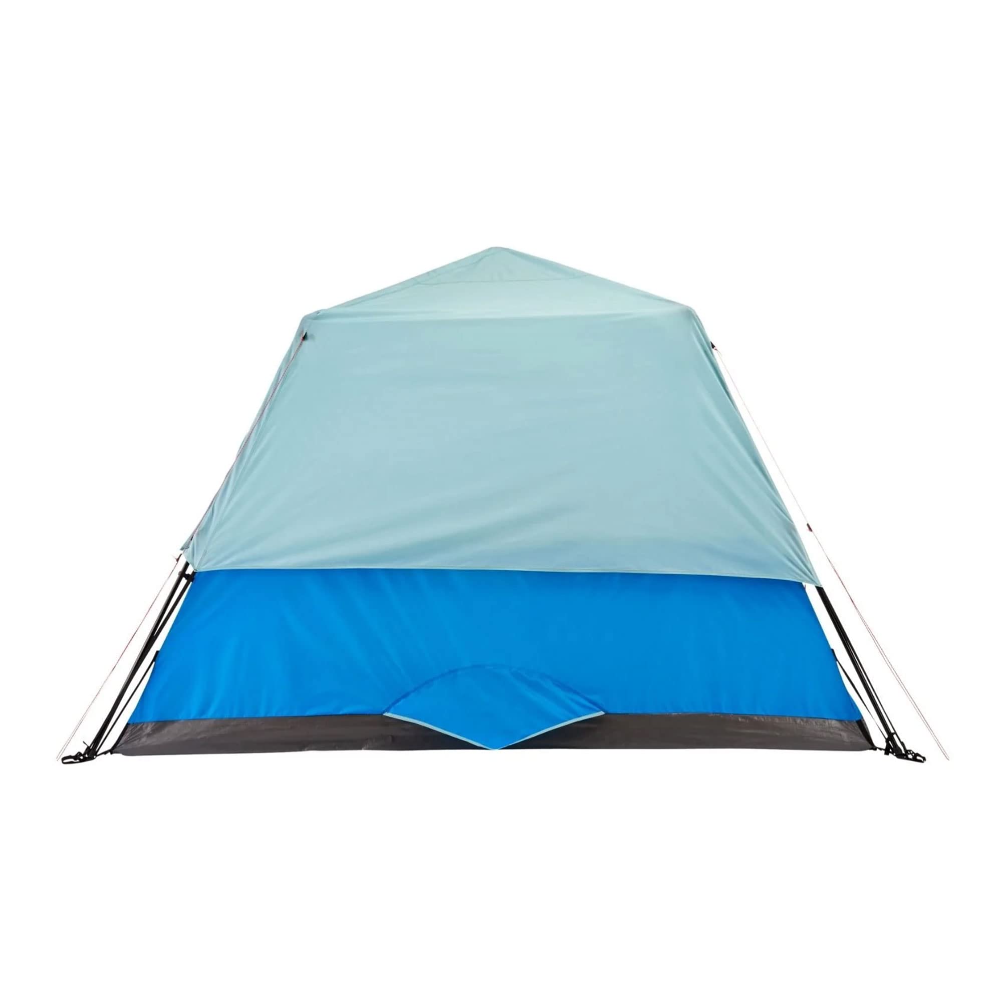 Outbound QuickCamp 6 Person 3 Season Lightweight Cabin Style Tent with a Heavy Duty 600 mm Coated Rainfly, Front Canopy, and Carry Bag, Red and White