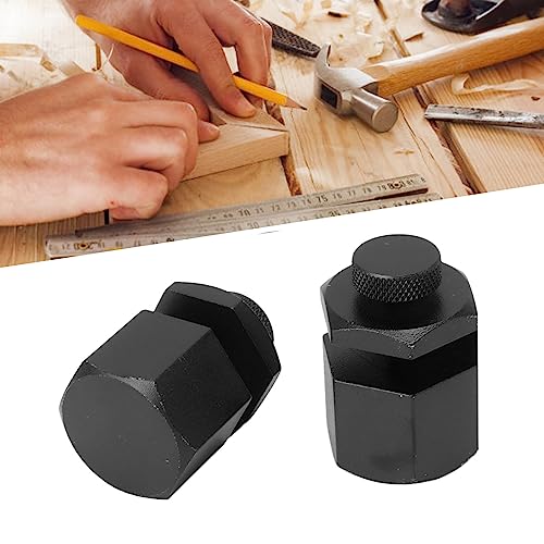 Miokycl 2PCS Stair Guages Knobs Aluminium Alloy Stair Stringer Layout Tool for Framing Carpentry Rafter (Black)