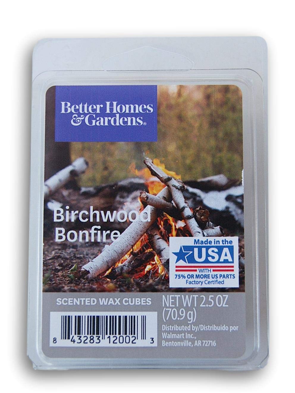 Seasonal Décor Better Homes and Gardens Scented Wax Cubes - Birchwood Bonfire