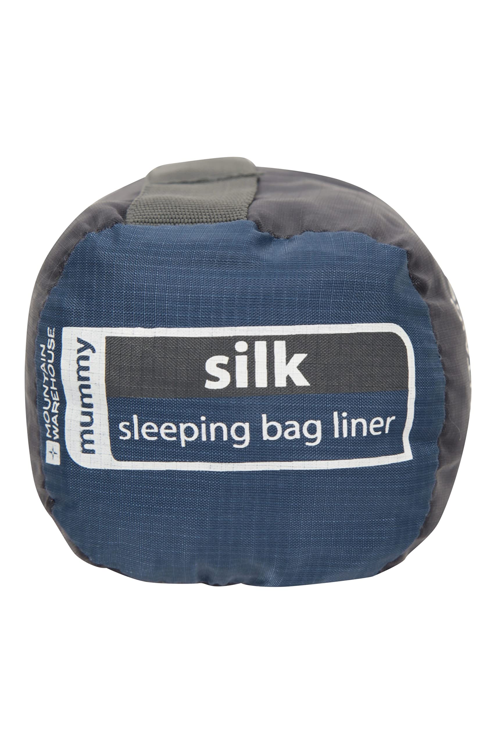 Mountain Warehouse Mummy Silk Sleeping Bag Liner -Warm Sack Sheet Blue