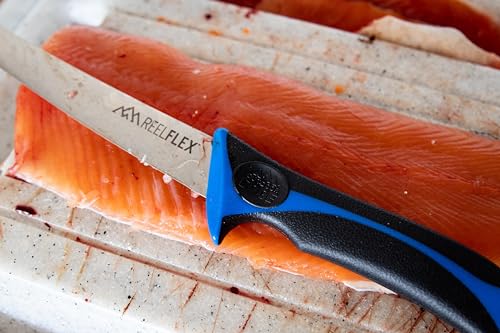 OUTDOOR EDGE Fillet Knife Set | ReelFlex Pak Features 3 Razor-Sharp Flexible Fillet Knives | 6", 7.5" & 9" German Stainless Blades, Non-Slip Handles, Sharpener & Hard Case | Fishing Gear & Equipment