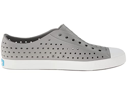 Native Shoes, Jefferson, Lightweight Sneaker for Adults, Pigeon Grey/Shell White, 10 M US Women/8 M US Men