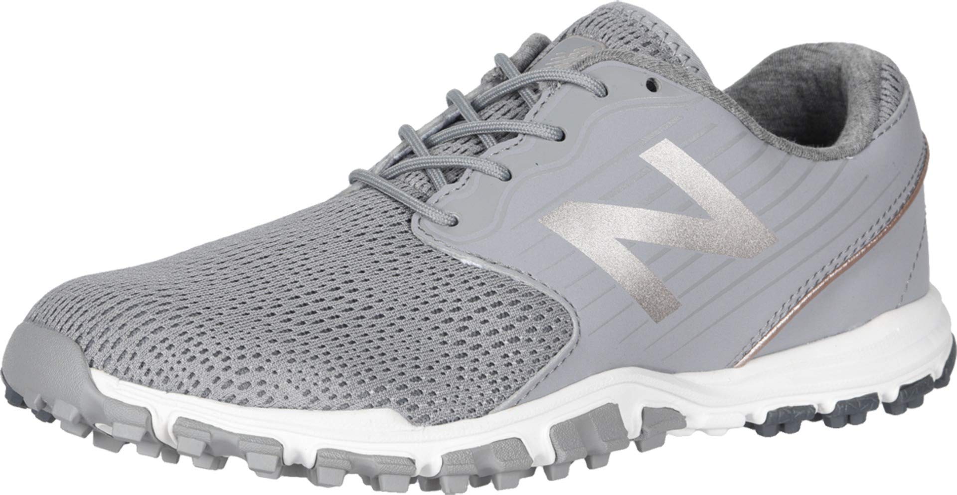 New Balance Women's Minimus SL Golf Shoe, Grey, 8.5 Wide
