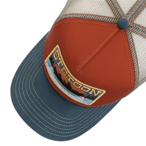 Stetson Canoe Trucker Cap Men Blue-red One Size