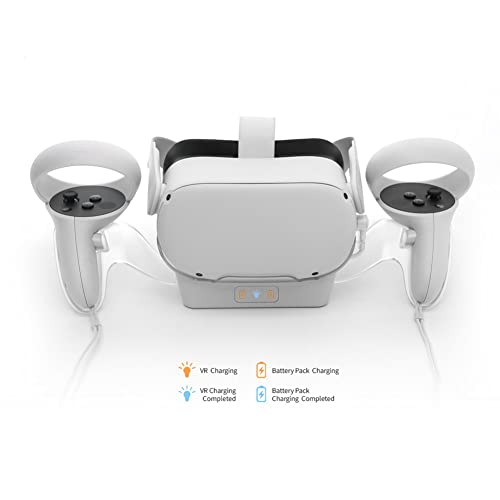 Viupolsor for Handle Charging Station Dock Holder USB Charger Stand for Quest 2 VR Headset Controller