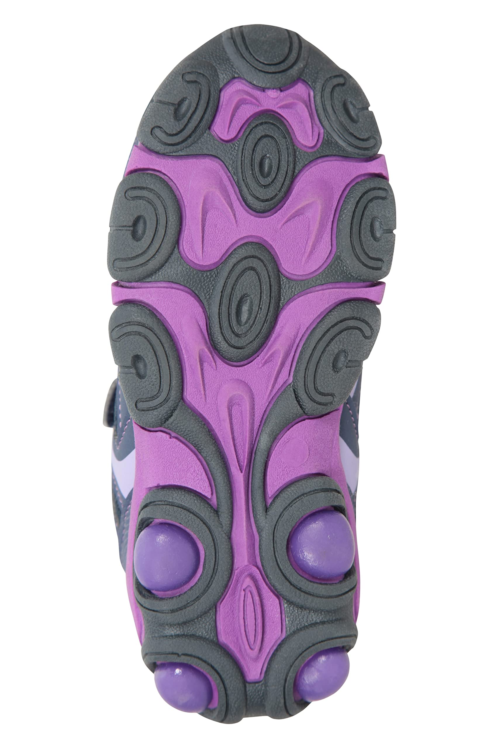 Mountain Warehouse Light Up Adaptive Toddler Shoes Purple Kids Shoe Size 12 US