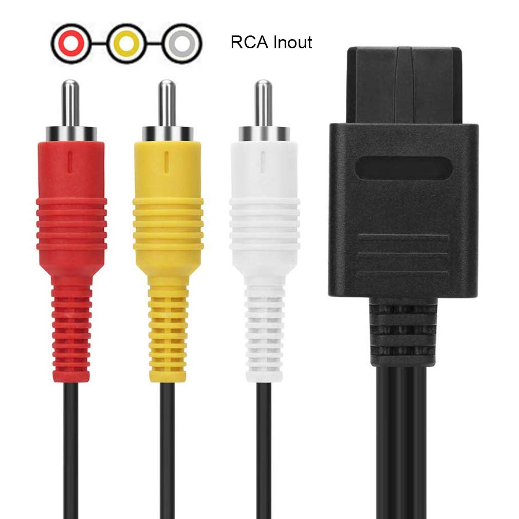 N64 AV Cable - Audio Video Composite Cord for Nintendo 64, Gamecube, Super Nintendo SNES, TV(7.87FT/2.4M)