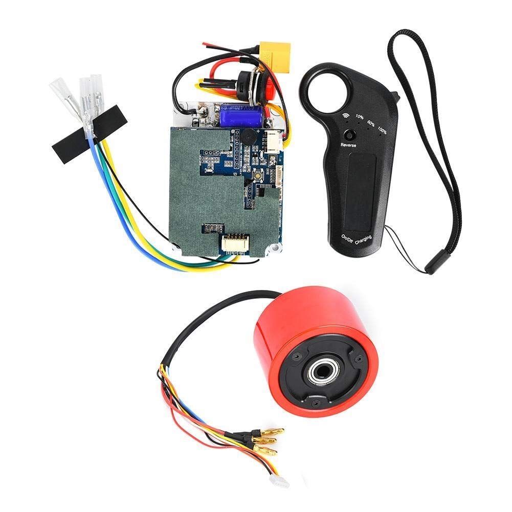 REOUG Nologo Electric Skateboard Motor 70mm 24V-36V 150W Brushless Motor Hub Motor Mini Scooter DIY Electric Skateboard Remote Control