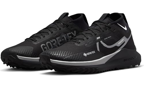 Nike Men's Low-Top Sneakers, Black Wolf Grey Reflect Silver, 10