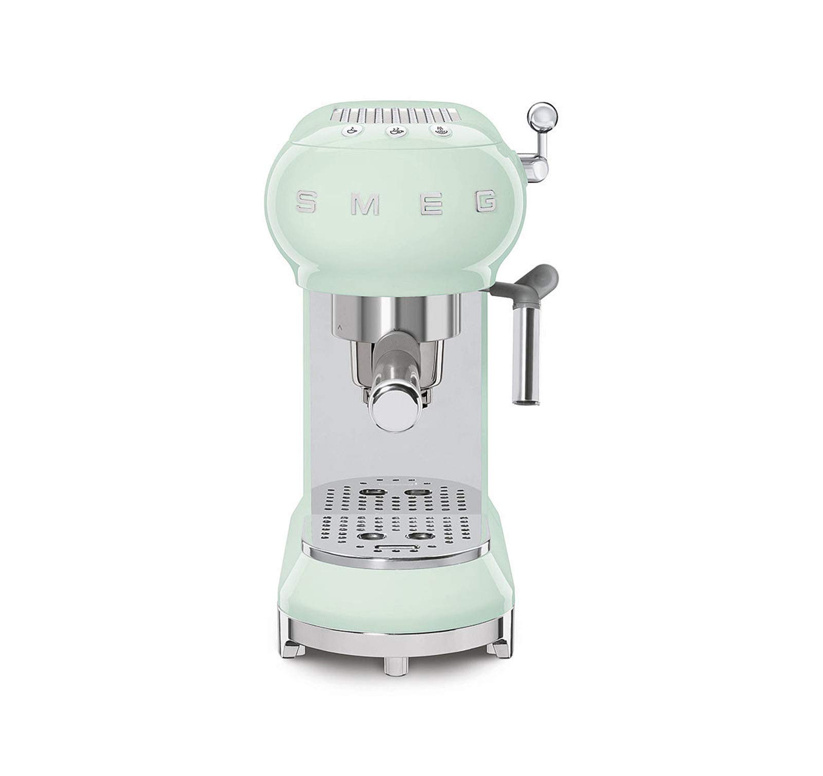 Smeg 50s Retro Style Espresso Machine Bundle with The Coffee Recipe Book (Pastel Green)