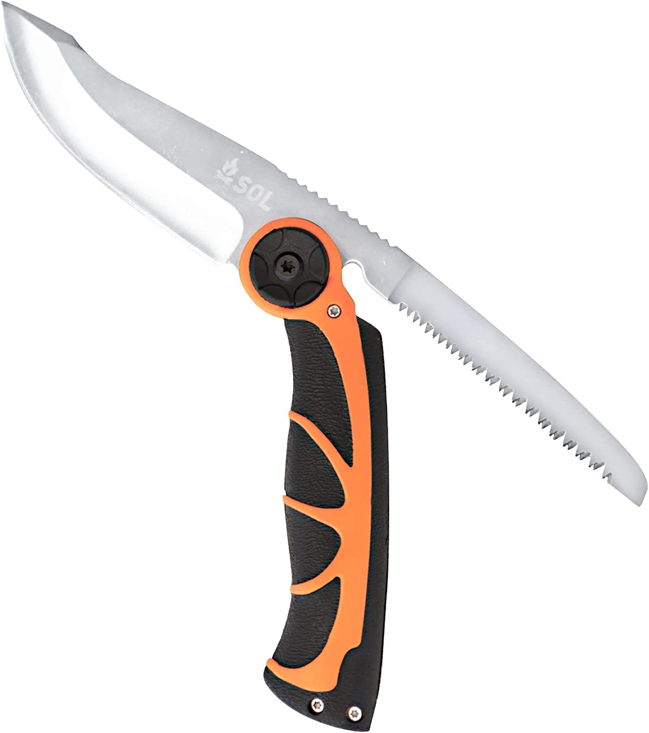 Survive Outdoors Longer Stoke Pivot Survival Folding Knife & Saw