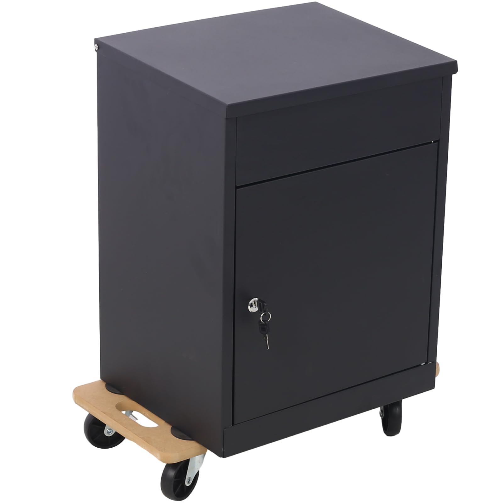 Miscoos Furniture Moving Dolly, Heavy Duty Wood Rolling Mover with Wheels for Piano Couch Fridge Heavy Items, Securely Holds 500 Lbs (4pcs 22.8" x11.2" Platform)