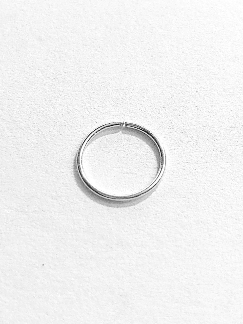 Nose Hoop Ring Cartilage Earring Sterling Silver 24g 22g 21g 20g 18g 6mm 7mm 8mm 9mm 10mm