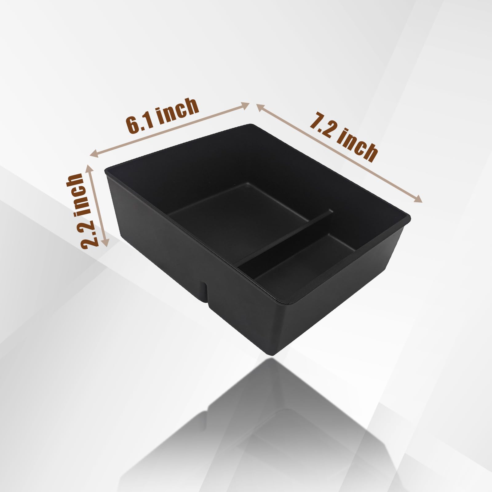 Muslogy Center Console Organizer Compatible with GMC Acadia 2017-2022 2023 Accessories Acadia SL SLE SLT Denali AT4 Middle Console Storage Box Armrest Insert Tray ABS Material