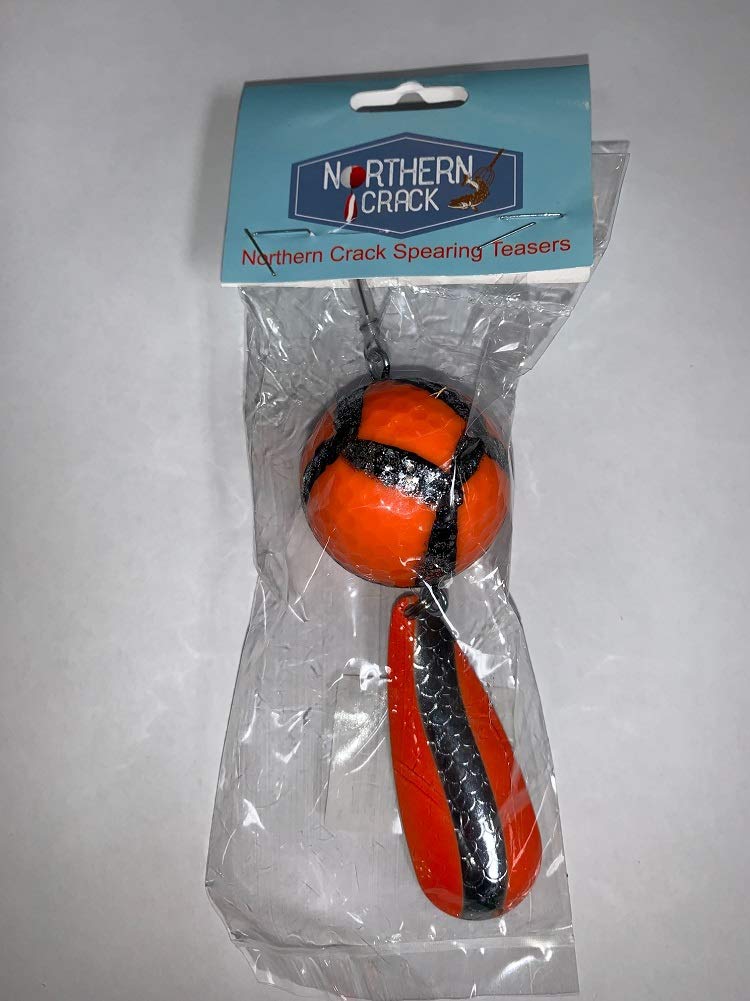 northern crack Spearing Teaser Orange/Black with Silver lines