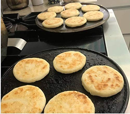 VIKO® Budare para arepas 36cm precurado 14" @vikogrills Gauchogrillx® griddle Hecho en Venezuela