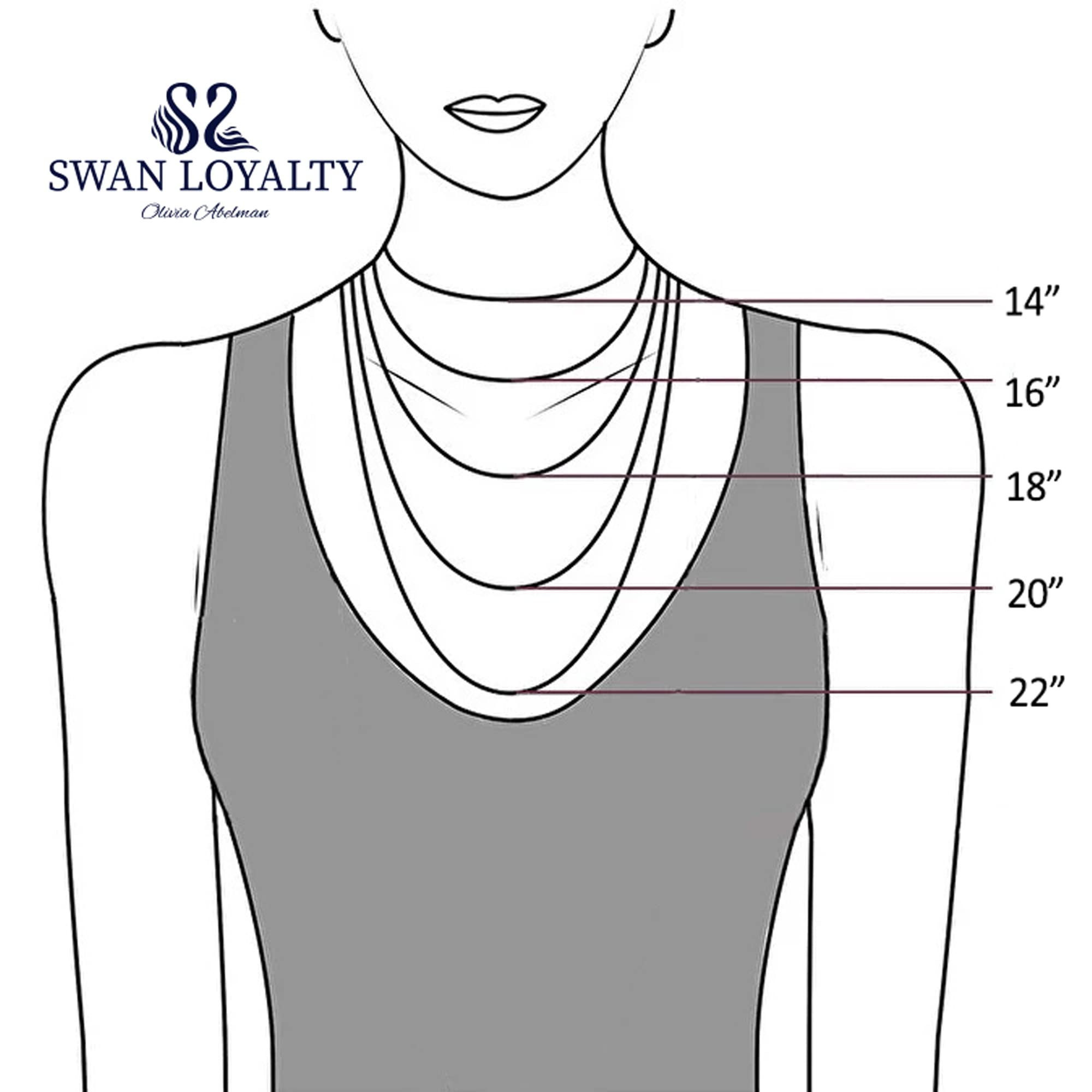 Swan Loyalty Gold Plated 925 Sterling Silver Personalized Fingerprint Memorial Necklace