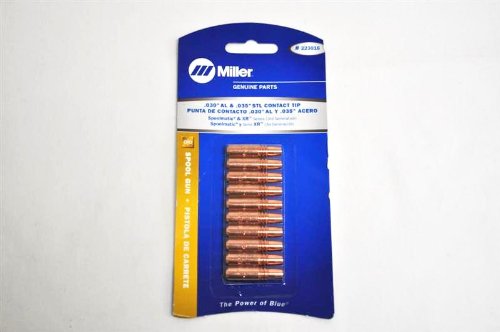 Miller 223016 Tip, Fastip .312 OD .035 And .030Al Wires, 10 pack