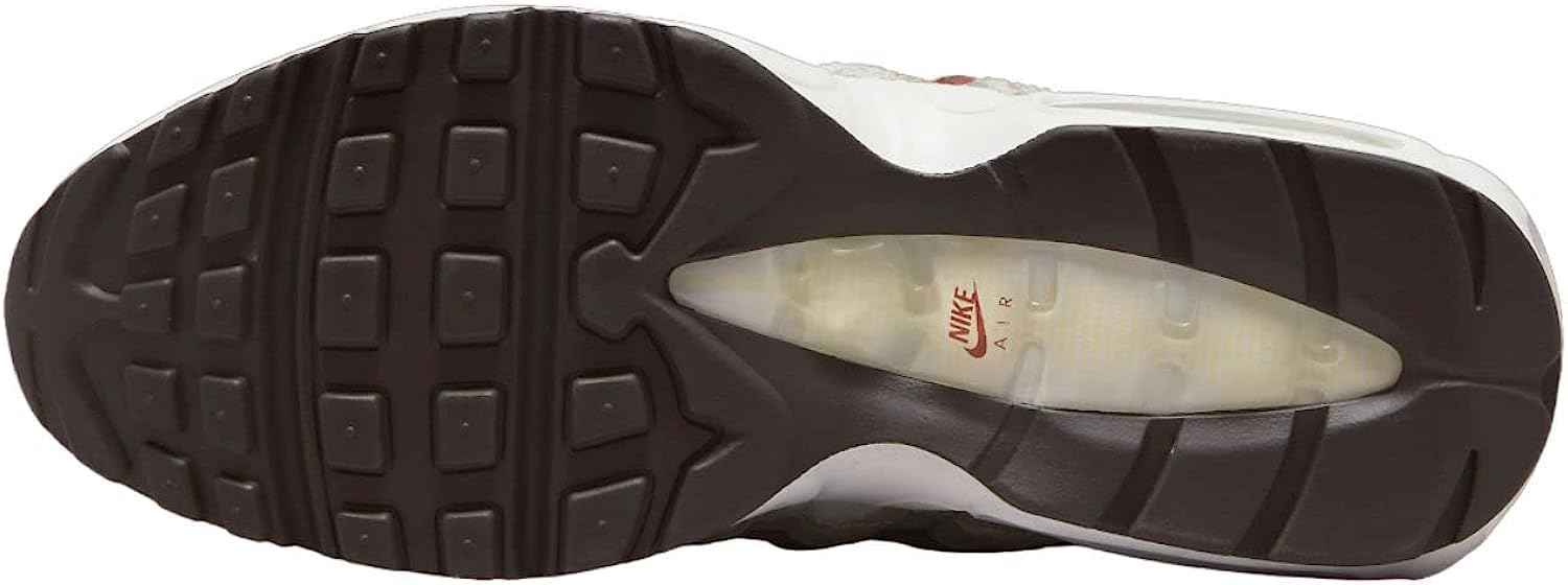 NIKE Men's Sneaker, Light Bone Summit White Khaki Dune Red, 12