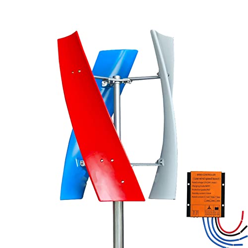 QAZNHODDS 9000W Wind Turbine Generator Kit, 12V 24V 48V 220V with MPPT Controller Wind Turbines Electricity Producer Equipment Home Power Energy Kit,12V