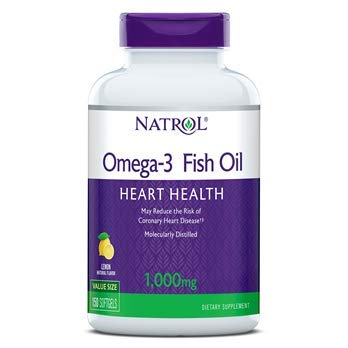 Natrol Omega-3 Fish Oil 1000mg - 150 Softgels, Pack of 6