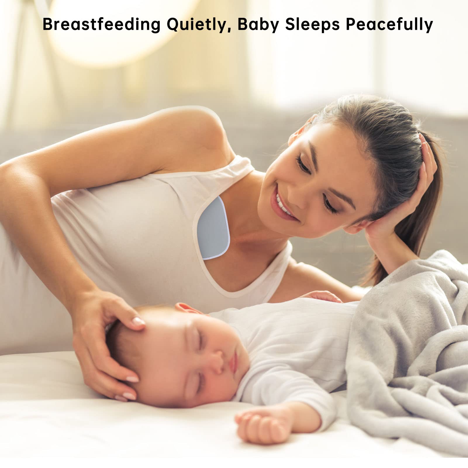 Wearable Electric Breast Pump with Memory Function and Low Noise – Dual Modes and 5 Levels – Easy Hands-Free Breastfeeding – Portable Breast Pump for Moms