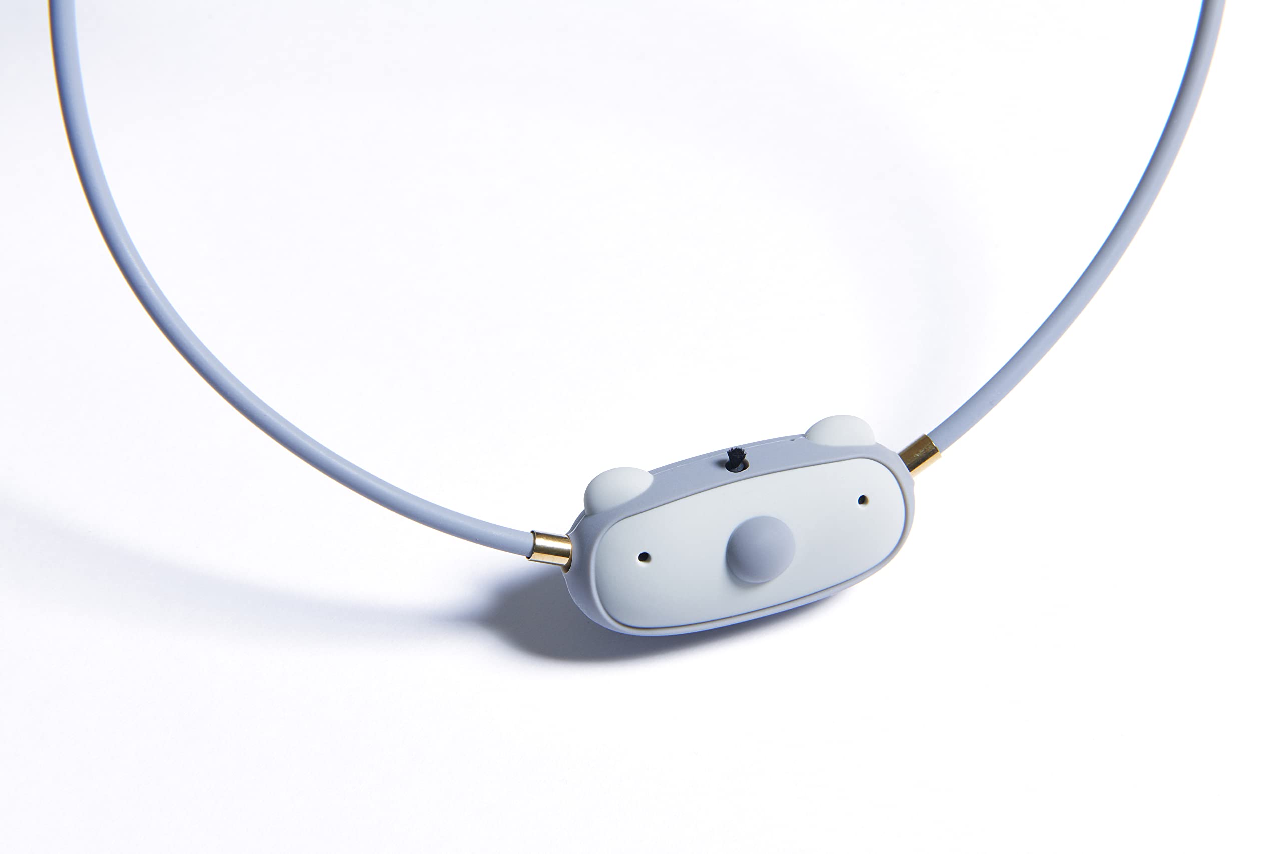 Wearable Ionic Air Purifier Necklace| Kids ages 3-10| Wildfire smoke| 99% removal rate verified by 3-party labs| Samll, portable | USB rechargeable- 28hrs| Airvida C1 |Neck size 15.75 in.-Koala Grey