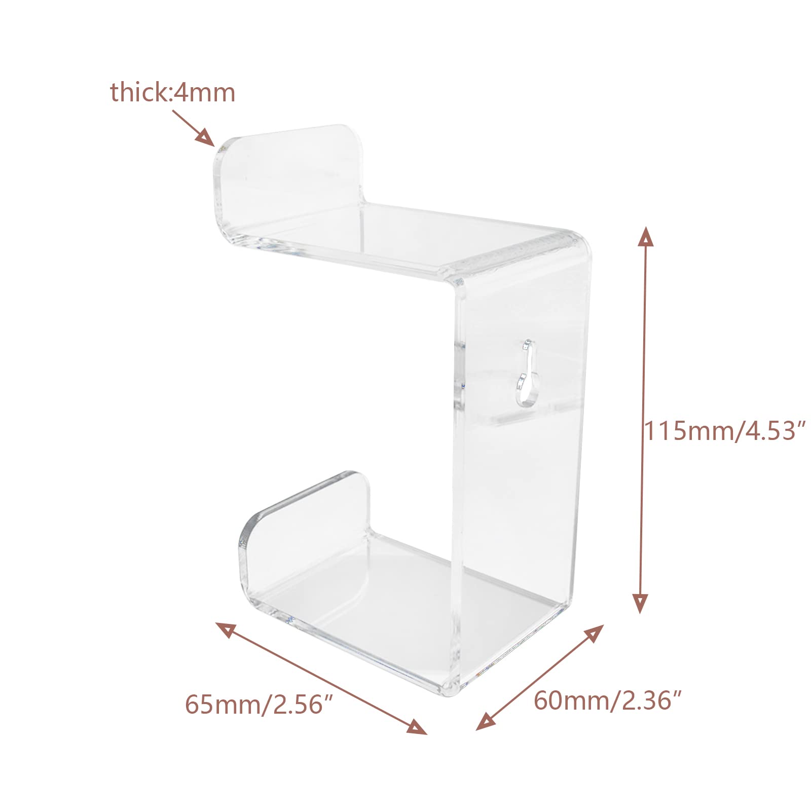 Savagrow 2pcs Game Controller Wall Mount Holder Clear Gamepad Holder with Mounting Screw