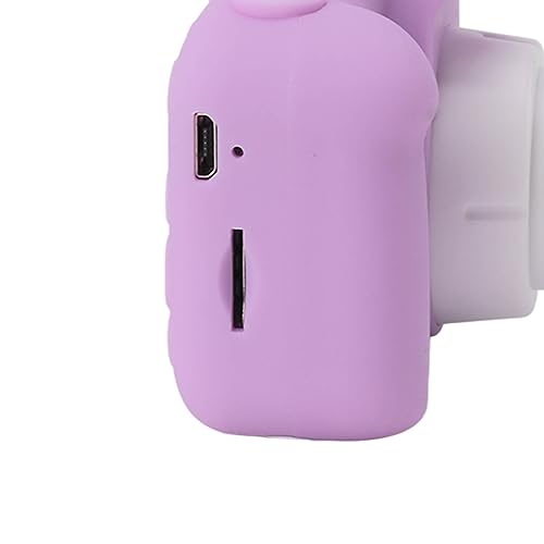 Selfie Camera Toy, Dual Lens 2.0in Screen Children Digital Camera with 32G Card for Boys Girls (Purple)