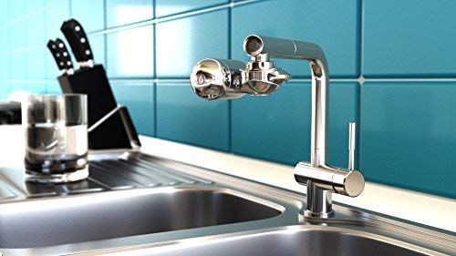 pH PURIFY Alkaline Faucet Filter (White) + PH006 Refill Bundle