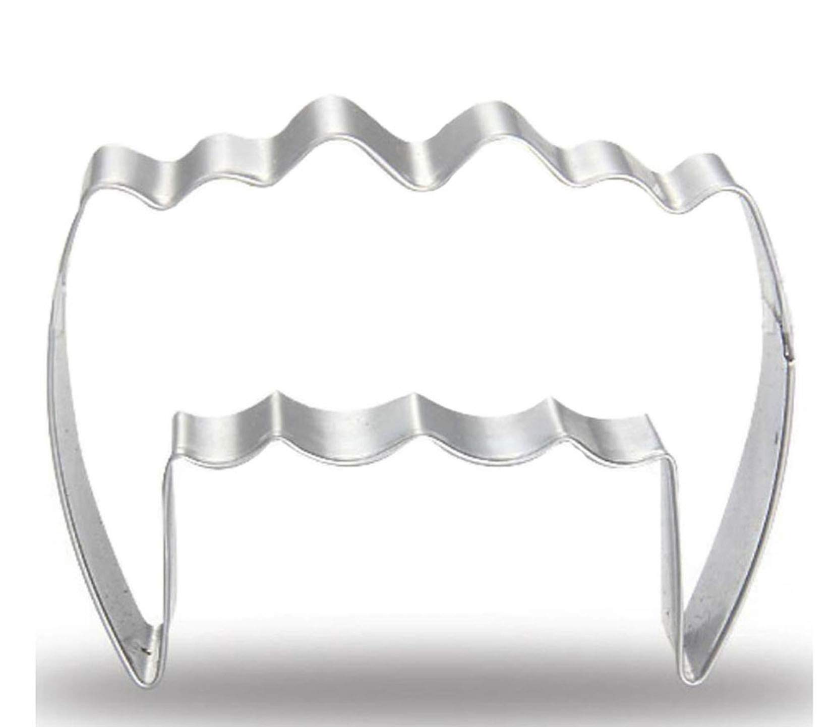 WJSYSHOP Halloween Vampire Teeth Werewolf Fangs Cookie Cutter Stainless Steel