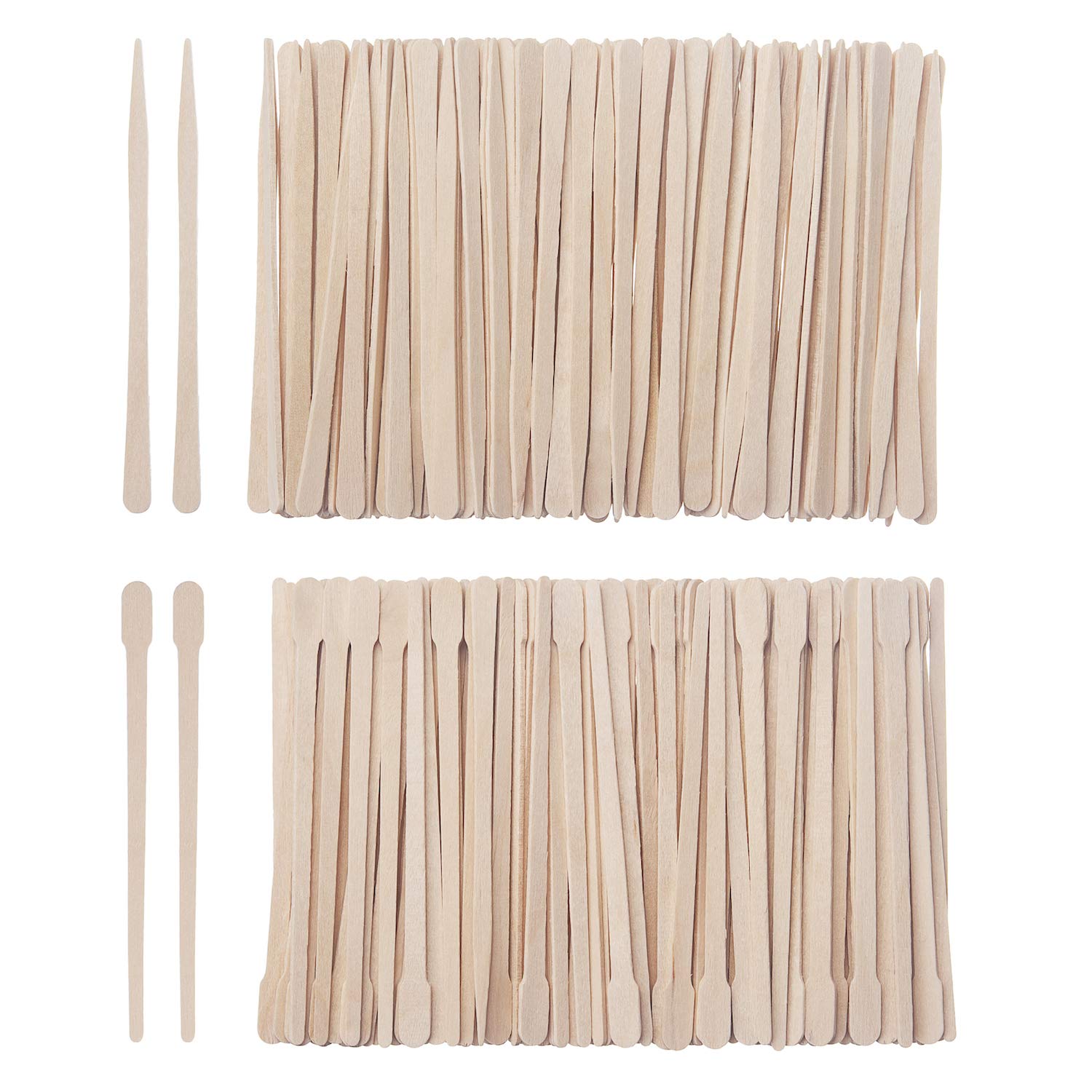 ONUPGO 1000 Small Wax Sticks Waxing Wood Sticks Spatula Wooden Waxing Applicator Sticks Face & Eyebrows Hair Removal Sticks