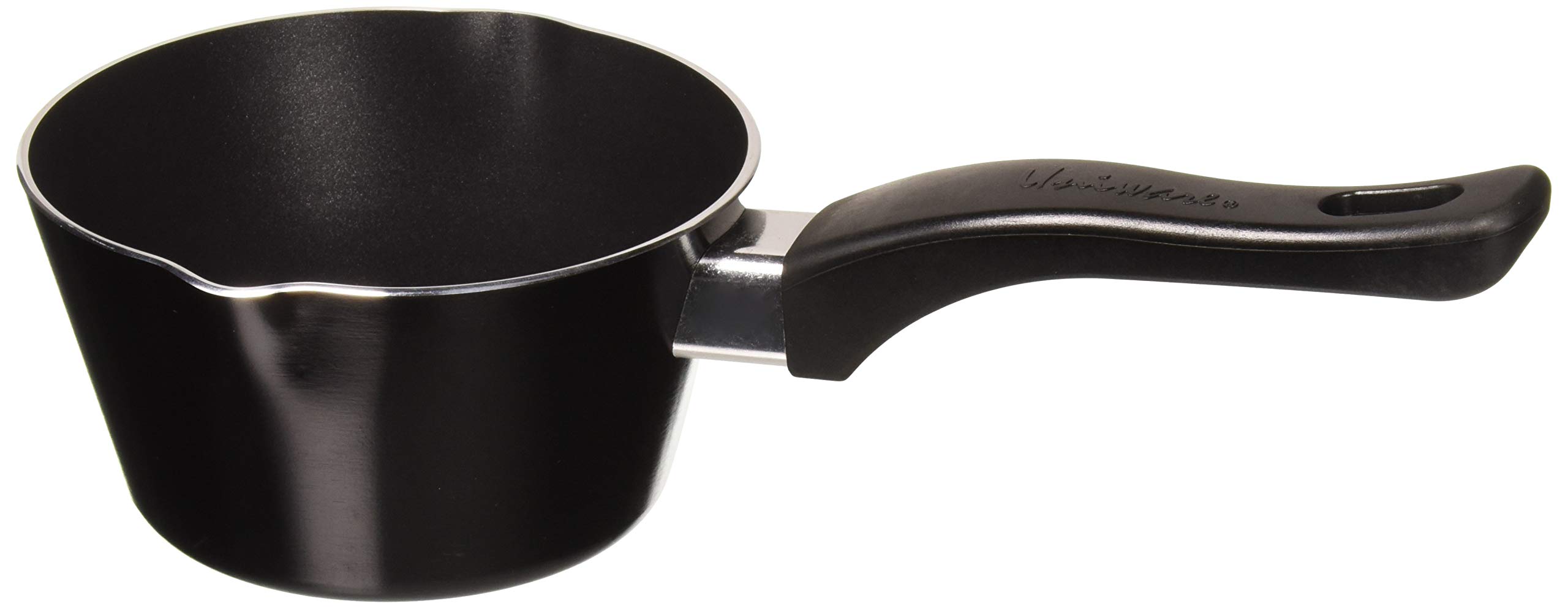 Uniware 5.5'' Nonstick Aluminum Saucepan With Pour Spouts,Dishwasher Safe,Heat-Resistant Handles (5.5 inch)