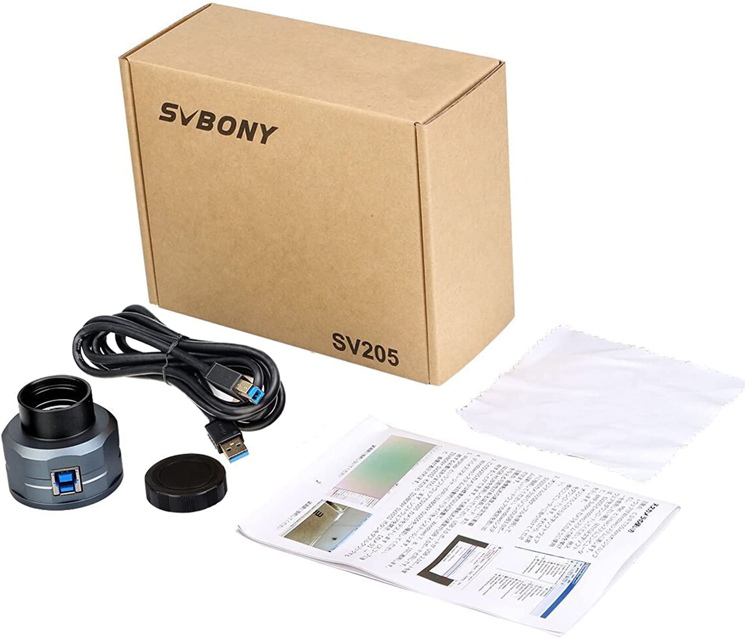 SVBONY SV205 Planetary Camera, 7.05MP USB3.0 Electronic Eyepiece, 1.25 Inches Telescope Camera, Suitable for Entry Level Astrophotography