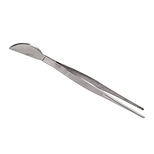 VINGVO Bonsai Tweezers, Edges Bonsai Tweezers Tool Ergonomic Handle Wear Resistant Rust Proof (Straight)