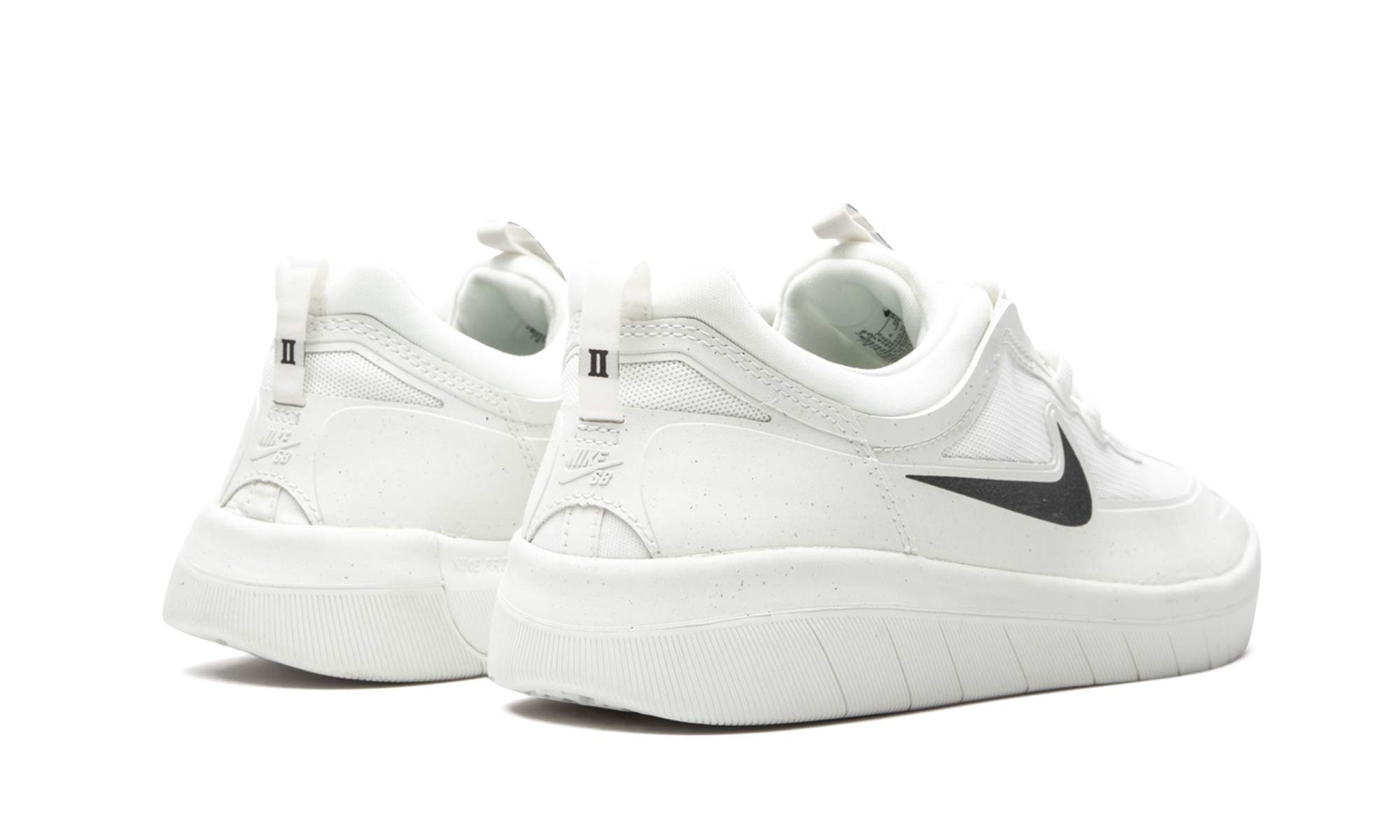 Nike Men's SB Nyjah Free 2.0 Sneaker, Summit White/Summit White/Blac, 8