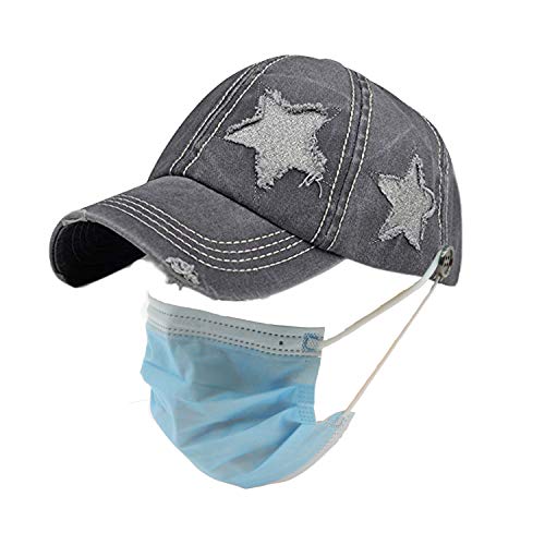 Running Golf Hiking Caps Sun Hats for Women Men American Embroidered Flag Hats with Button