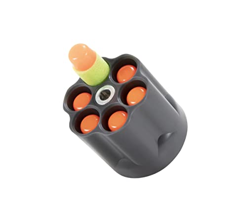 Rekt Jury Revolver CO2-Powered Foam Dart Blaster Pistol Gun, Blue