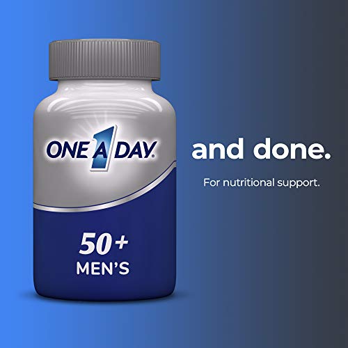 One A Day Men’s 50+ Multivitamins, Supplement with Vitamin A, Vitamin C, Vitamin D, Vitamin E and Zinc for Immune Health Support*, Calcium & more, 175 count