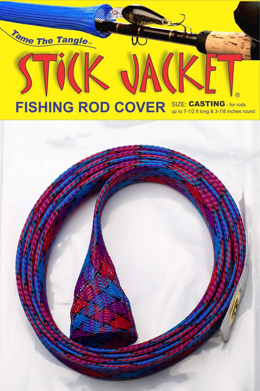 RITE-HITE Orin Briant Stick Jacket Fishing Rod Covers - Ltd Casting Stick Jacket, Comes in a Variety of Colors; Keeps Your Rod Safe and Tangle Free (Contusion)