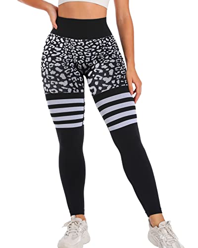 Tylarcer Workout Leggings for Women Seamless Scrunch High Waisted Butt Lifting Tights Tummy Control Yoga Pants