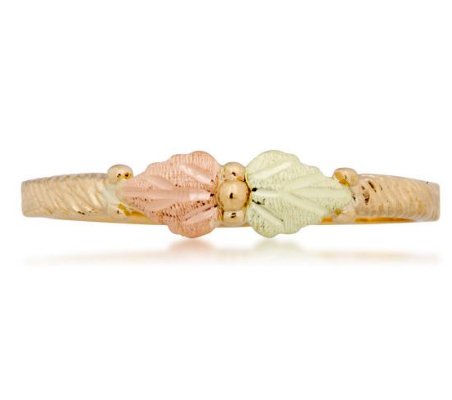 Petite Leaves Ring, 10k Yellow Gold, 12k Green and Rose Gold Black Hills Gold (6)